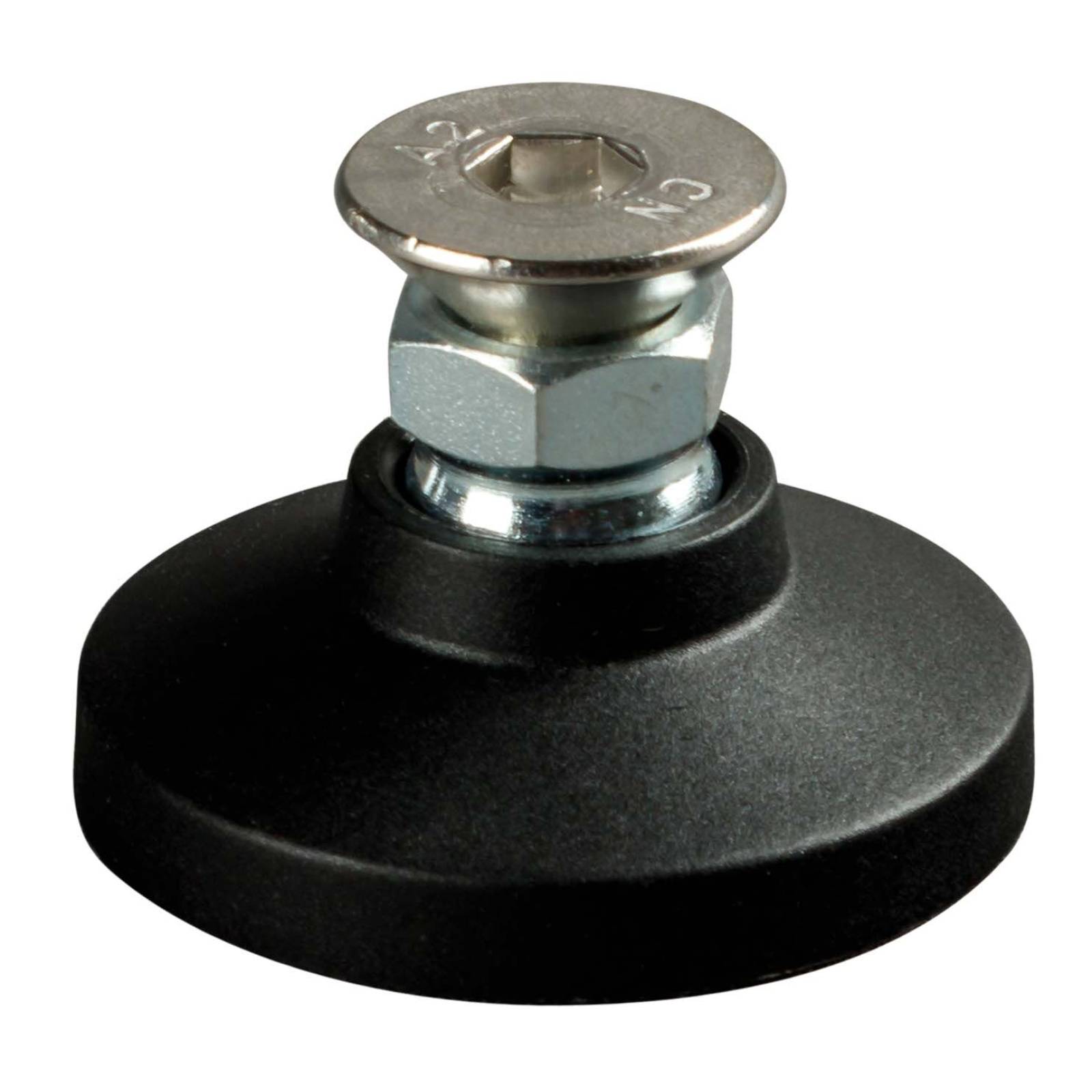 KIT of 4 black steel plate feets - PPLATEADFEET